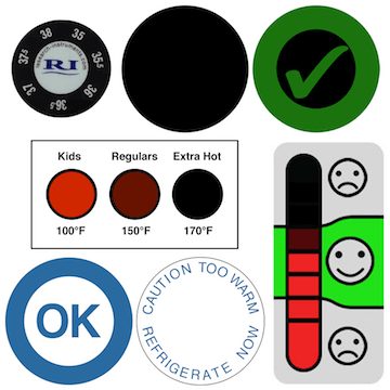 Custom Reversible Temperature Labels