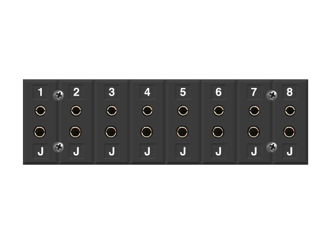 TIPTEMP "J" Thermocouple Jack Panel Large 11 Circuits / 2 Pole / 1032-J-11