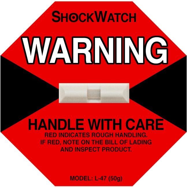 SHOSEN003: ShockWatch Impact Indicator 50G (Red)