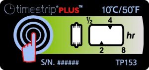 TIMSEN017: TimeStrip TTI Labels 50°F (10°C), 8 hours