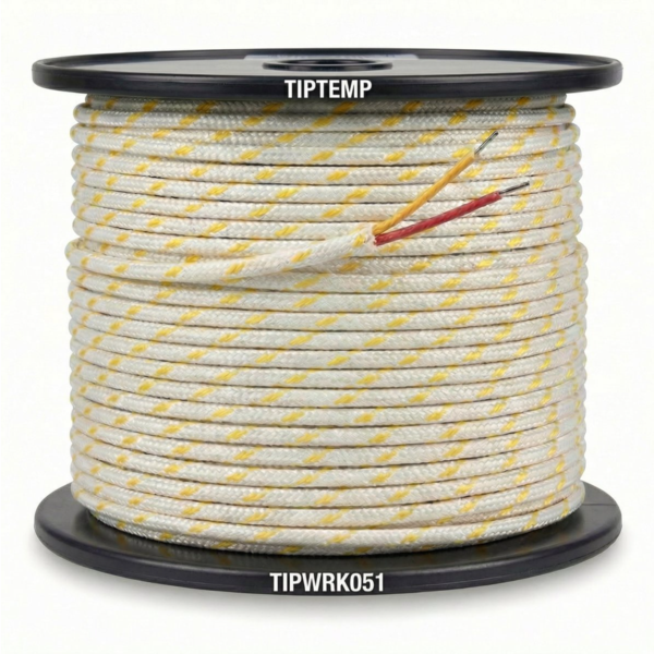 High Temp K insulated thermocouple grade wire | TIPTEMP