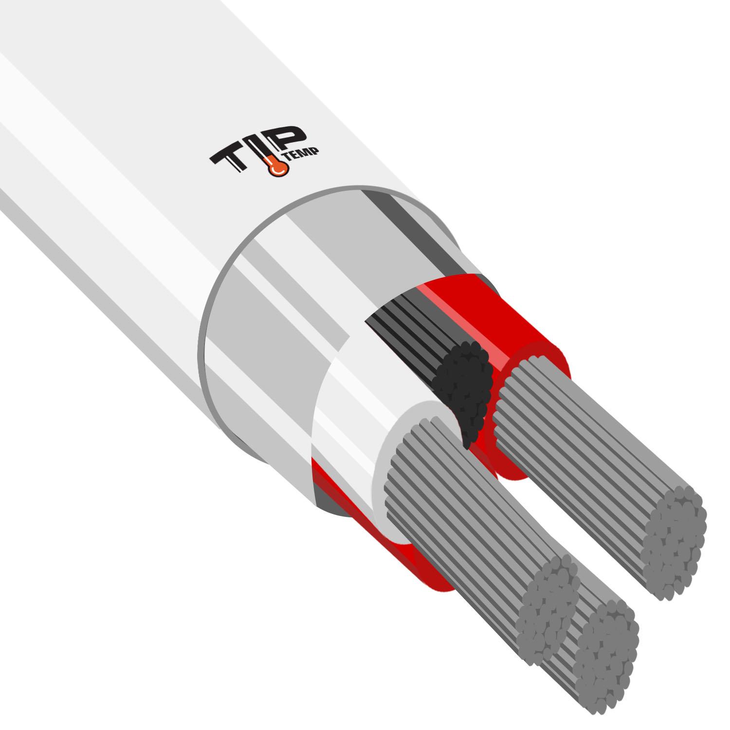 TIPWRU016: Three Conductor Copper 22ga. Teflon Wire, Twisted Shielded w ...