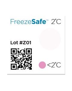 Freeze Safe Temperature Indicator Changes Color when below 2ºC | TIPTEMP
